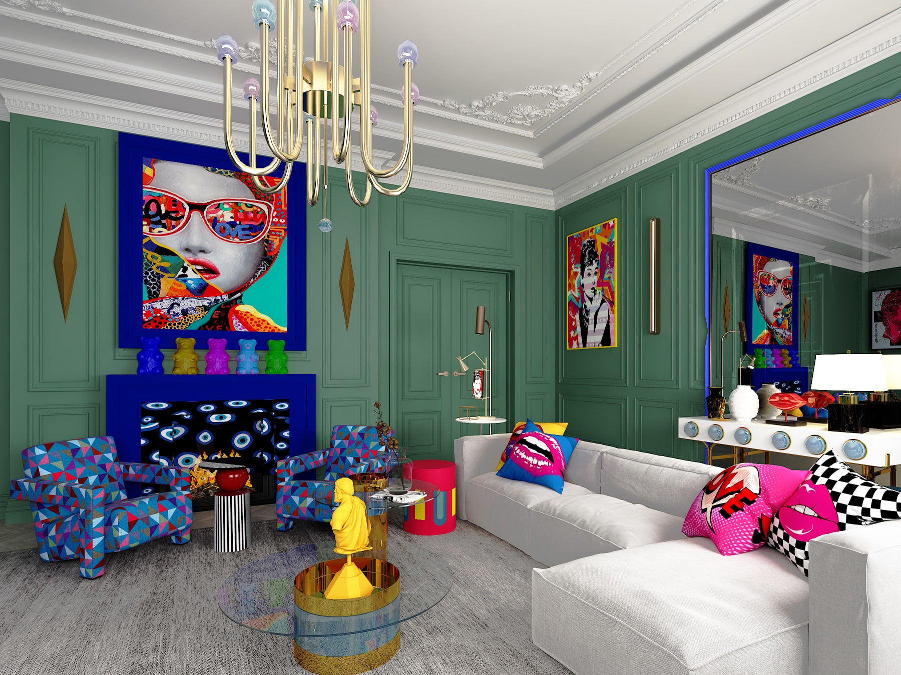 Estilo pop art na sala de estar: veja lindas ideias e inspire-se!