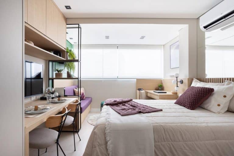Studio de 24m²: como otimizar espaço? Veja as fotos completas